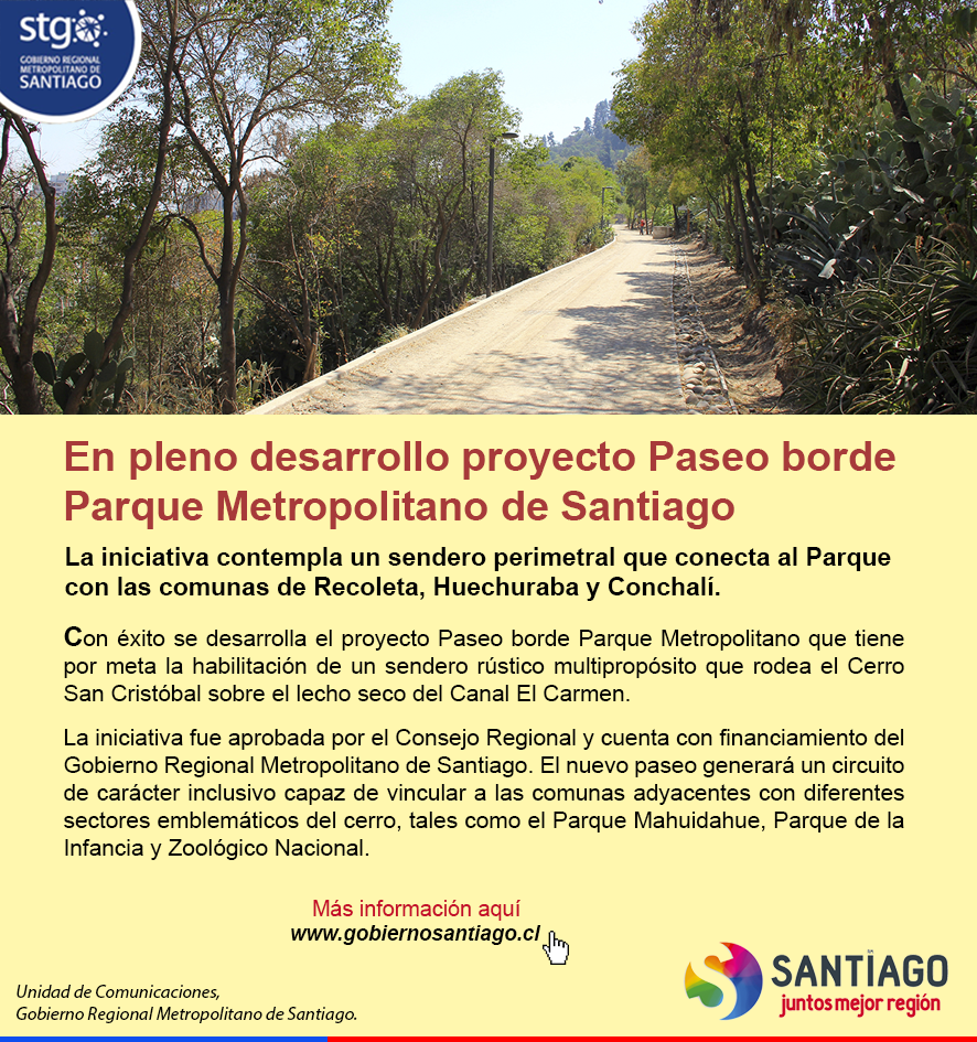 Paseo Parque Metropolitano - Gobierno Regional Metropolitano de Santiago